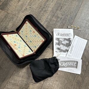Games | Scrabble Portable Travel Game In Zippered Case | Poshmark